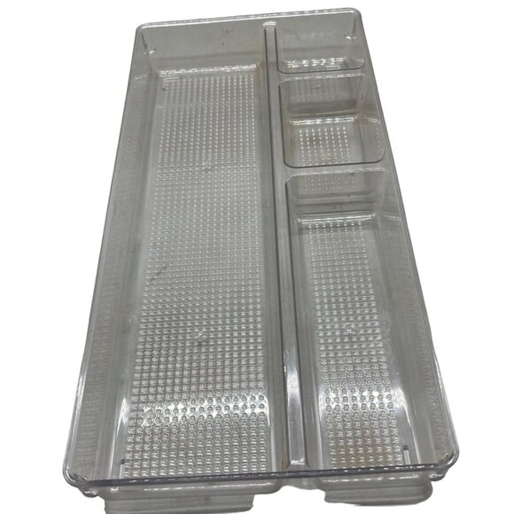 unknown | Office | Clear Plastic Storage Organization Bin Tray ...